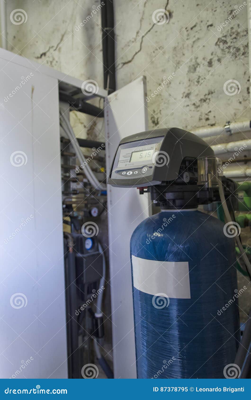 View of a Condensing Boiler Stock Image - Image of liquid, softener ...