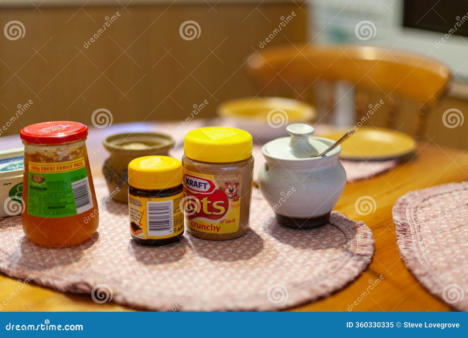 Spreads Laid Out on a Table for Spreading on Toast Editorial Image ...