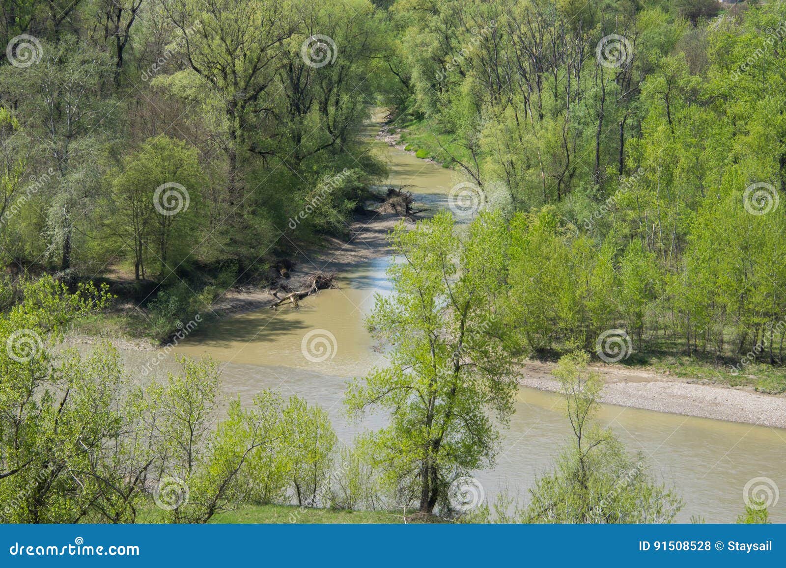 View of the Confluence of Two Rivers Stock Photo - Image of beach, flow ...