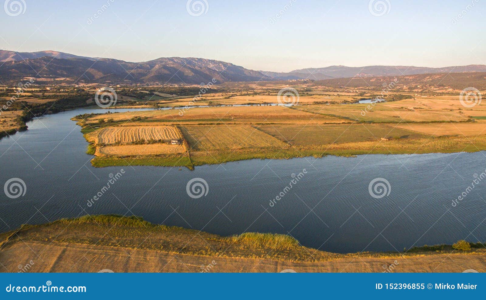 View of the Confluence of Two Rivers from Above with the Drone Stock ...