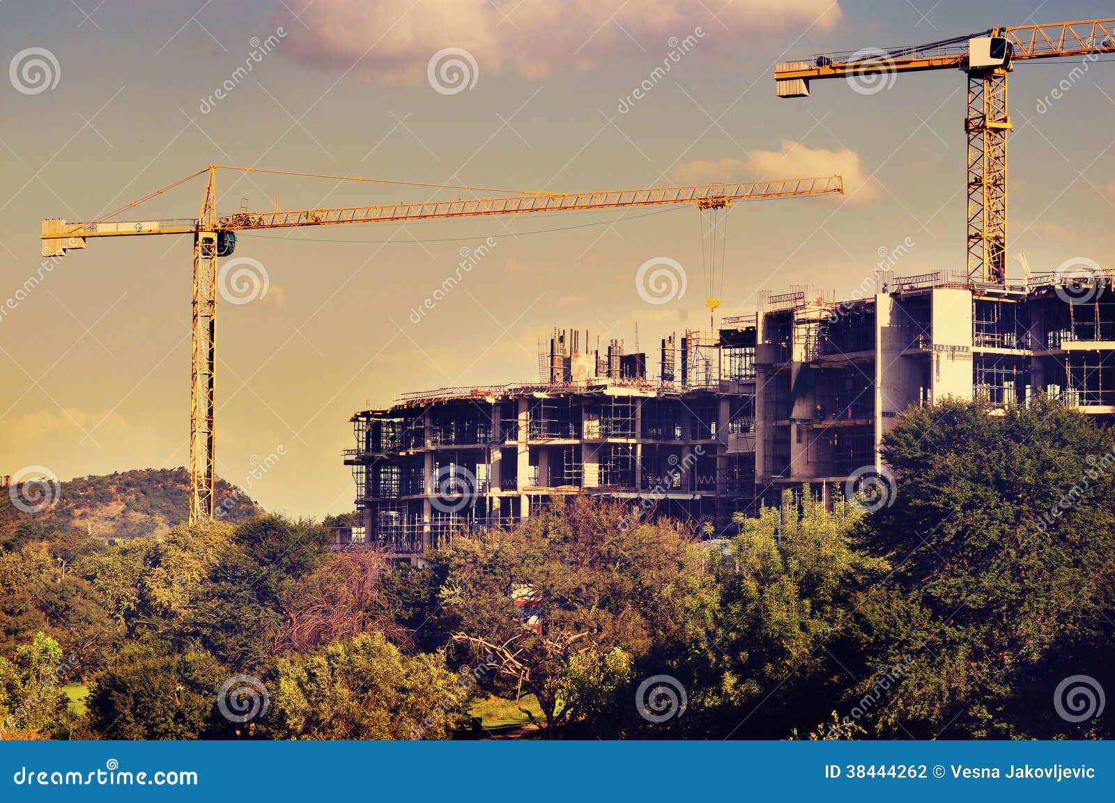 View of a Construction Site Stock Photo - Image of real, industry: 38444262