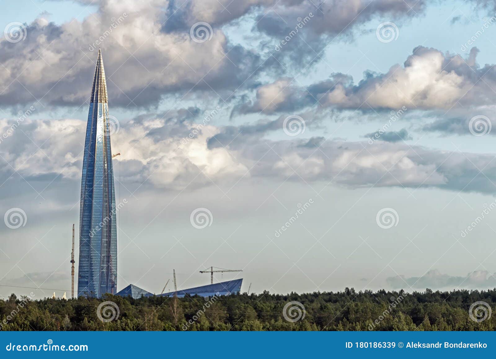 View of the Construction of the Tower of Lakhta Center Editorial Stock ...