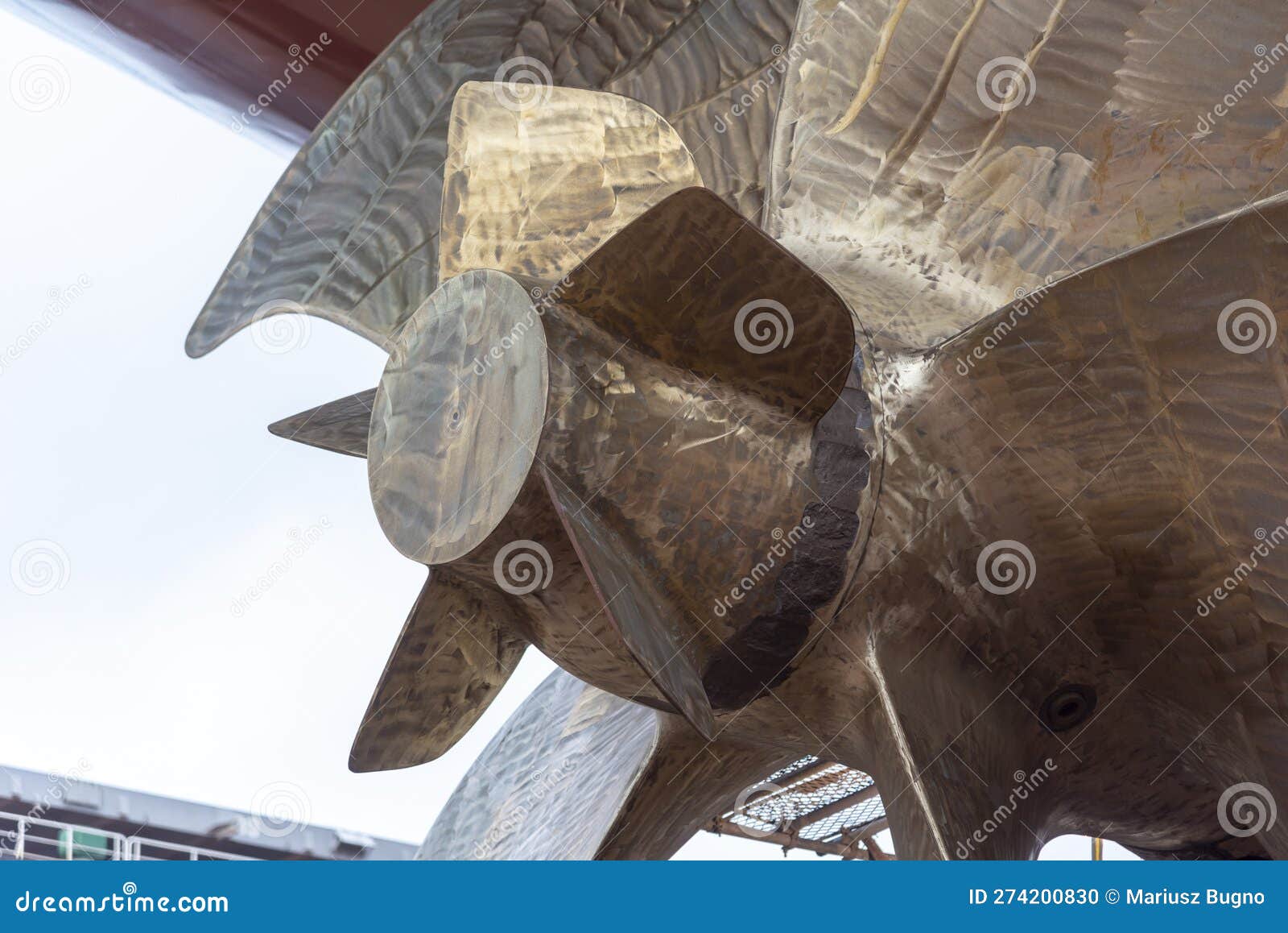 View on the Container Ship Propeller. Stock Photo - Image of hull ...