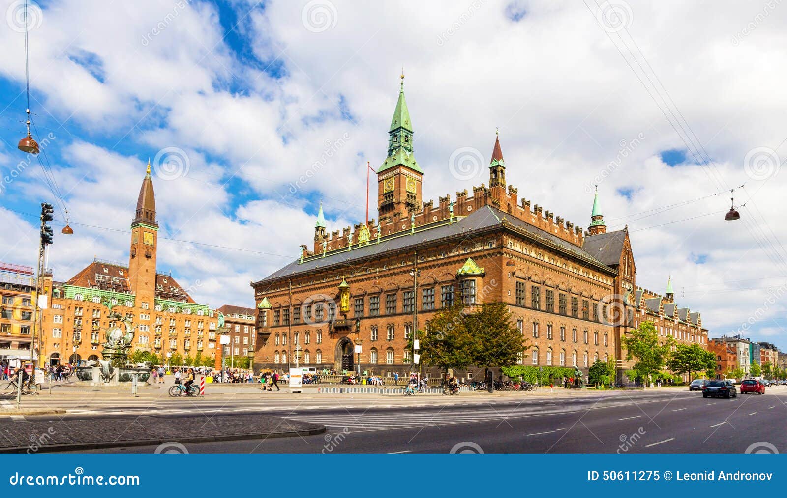 View of Copenhagen City Hall Stock Image - Image of blue, house: 50611275