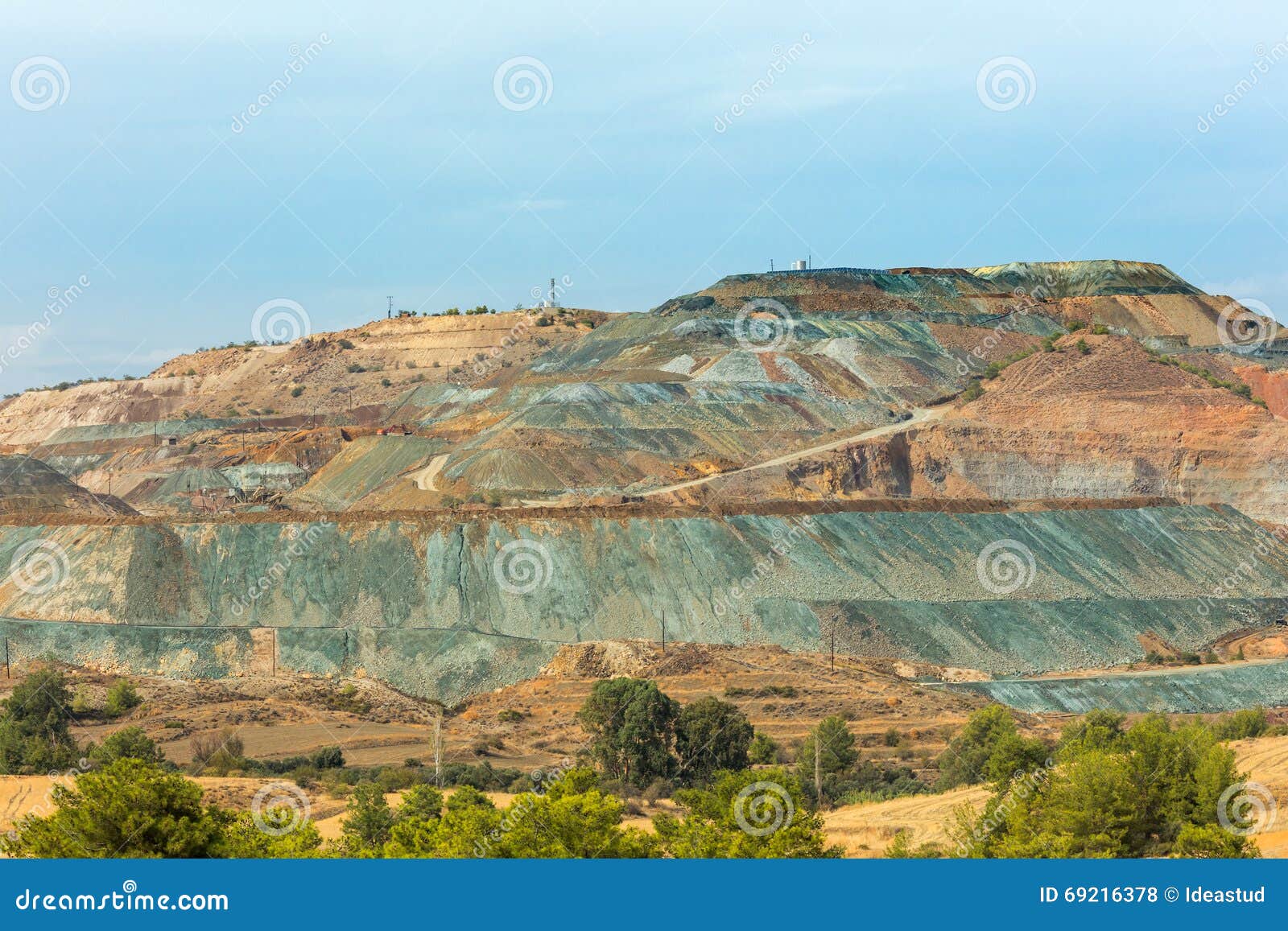 View of Copper Mine in Troodos Mountains Cyprus Stock Photo - Image of ...