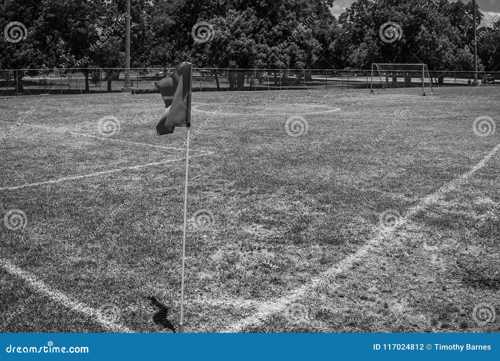 A View of a Corner Kick stock photo. Image of lines - 117024812