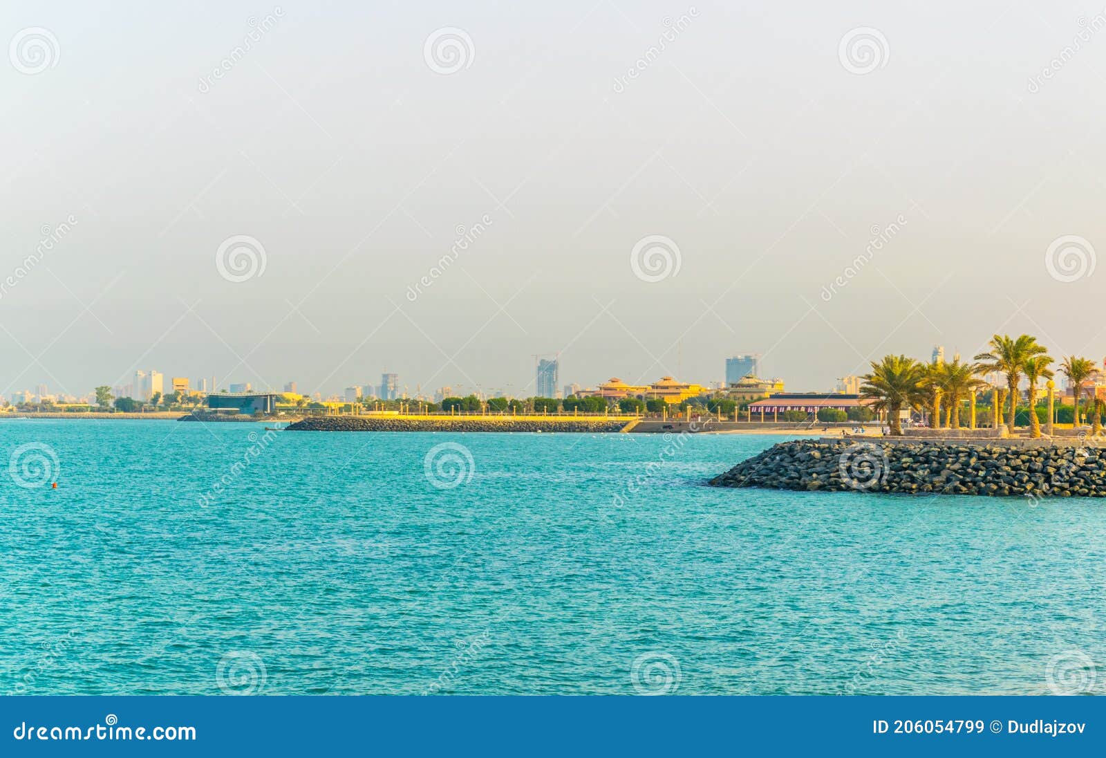 View of the Corniche - Promenade in Kuwait Stock Image - Image of ...