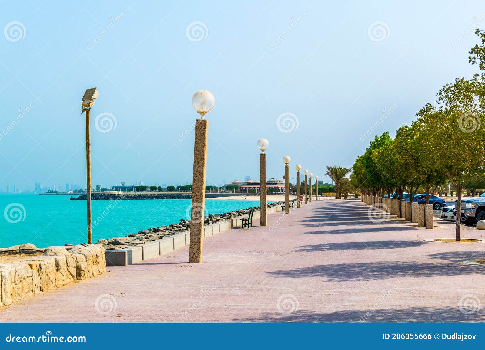View of the Corniche - Promenade in Kuwait Editorial Photo - Image of ...
