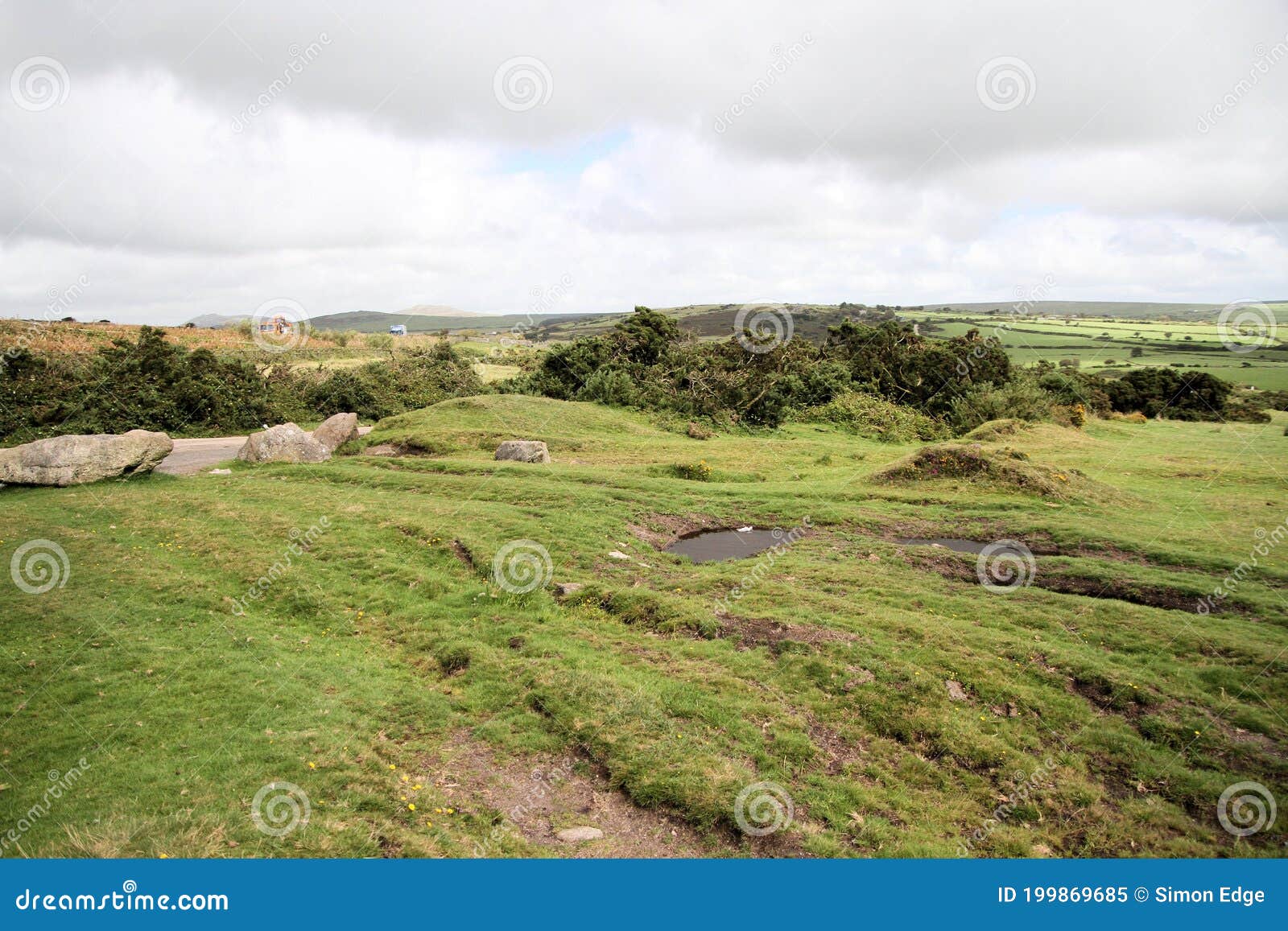 A View of the Cornwall Countryside Stock Image - Image of outdoor, wild ...