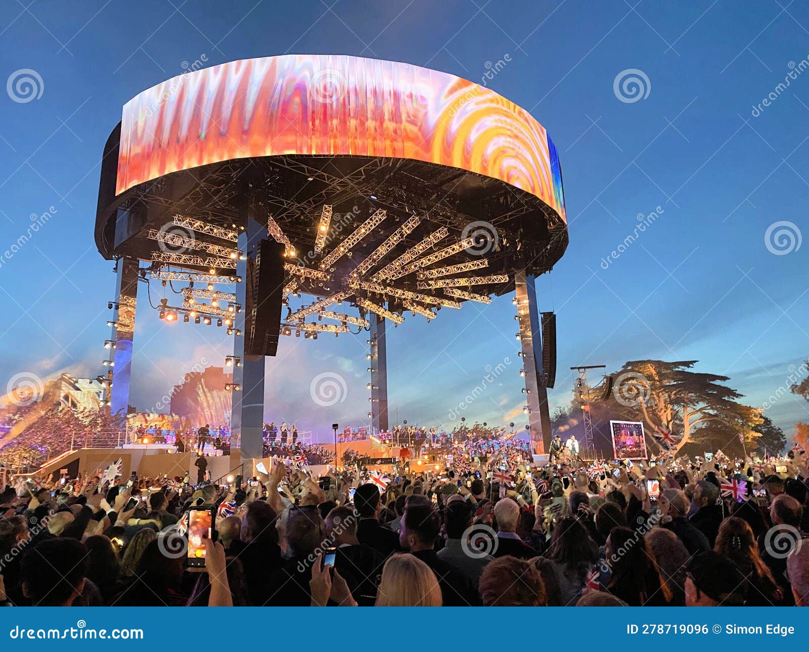 A View of the Coronation Concert at Windsor Castle Editorial Photo ...
