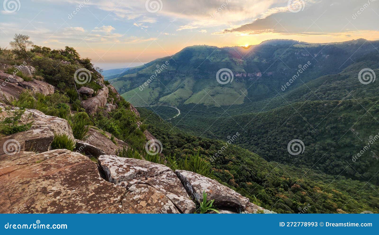 View at the Countryside of Hogsback on South Africa Stock Image - Image ...