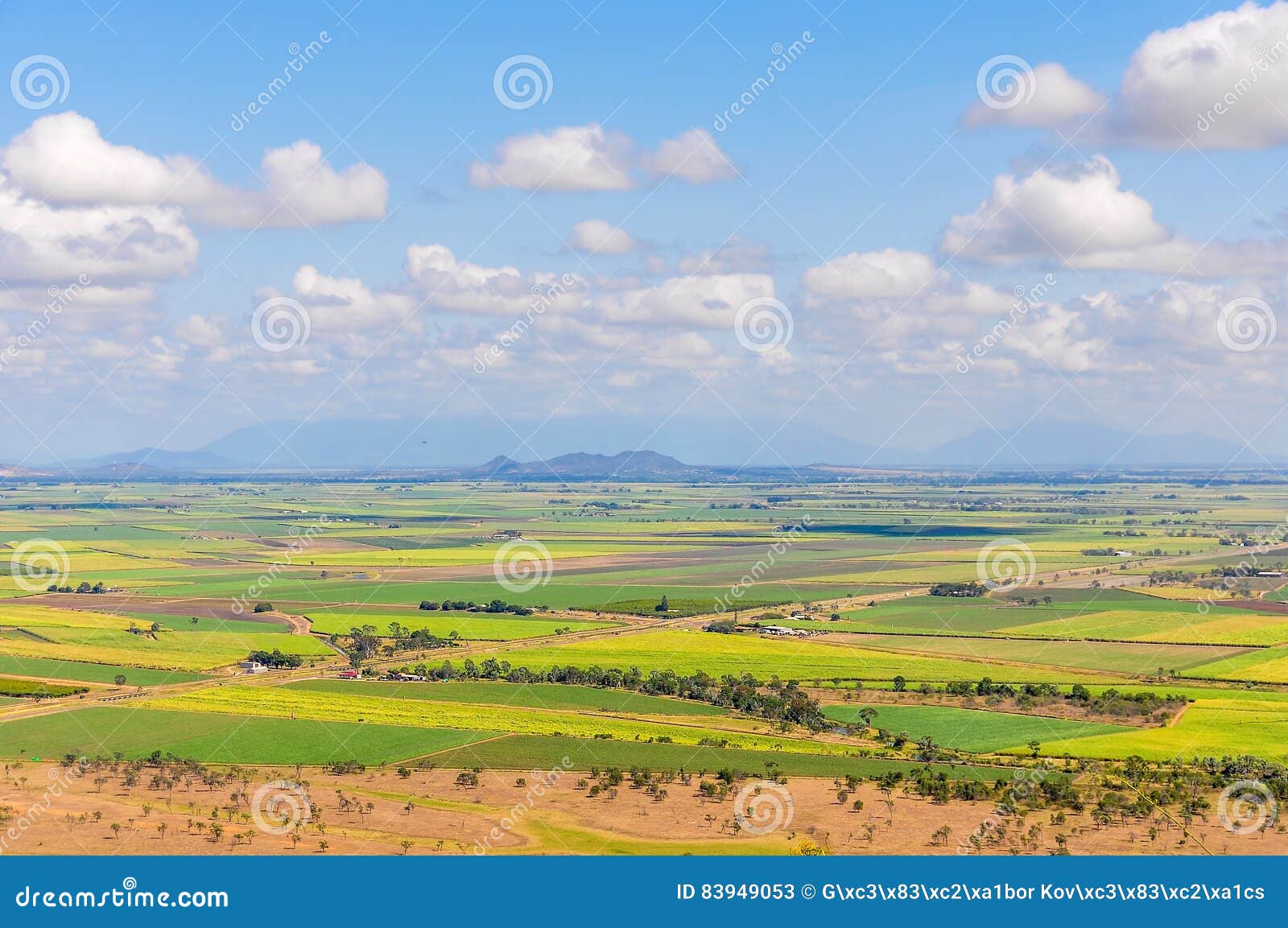 View of the Countryside in Queensland, Australia Stock Image - Image of ...
