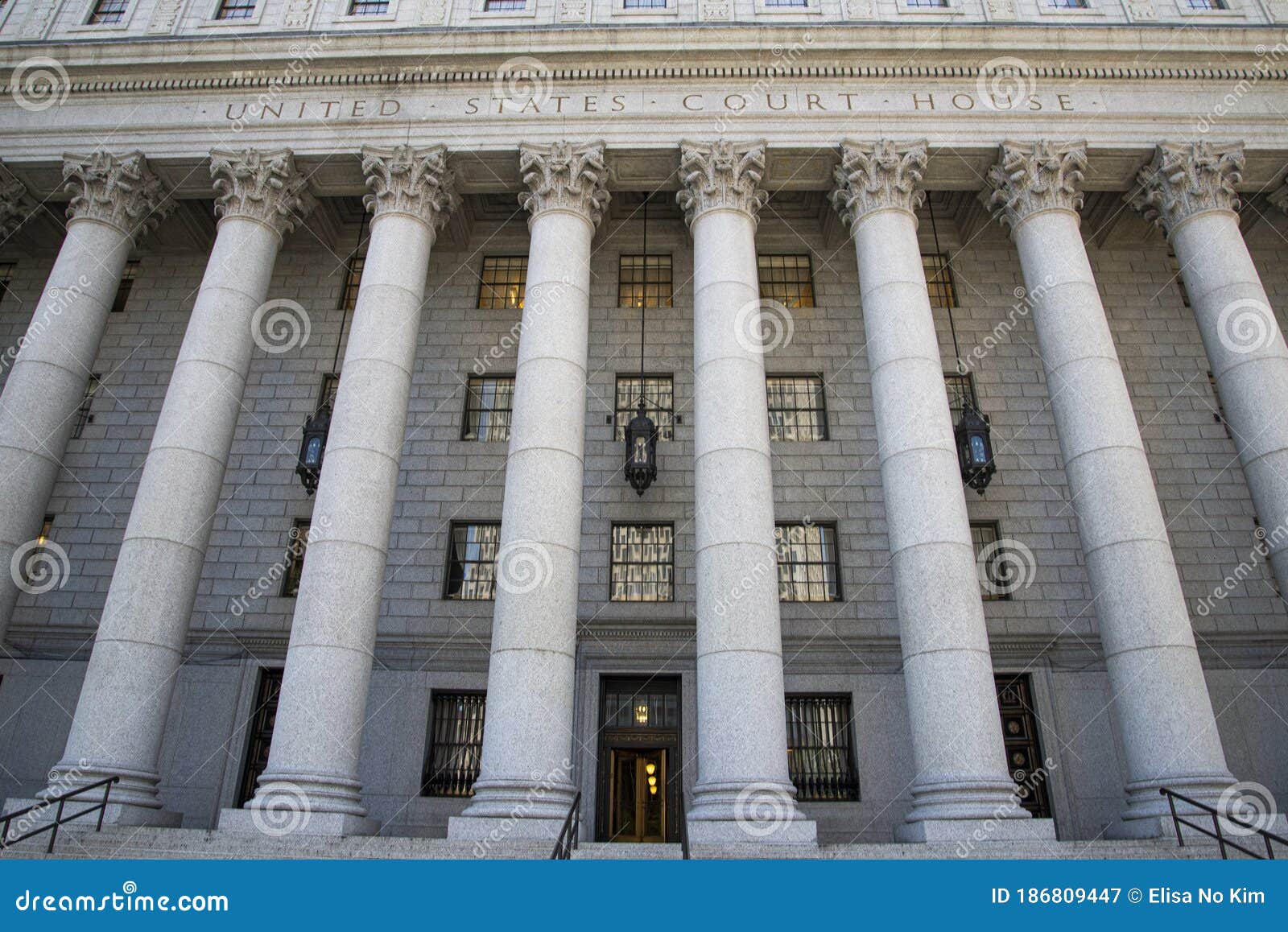 Courthouses in New York stock image. Image of federal - 186809447