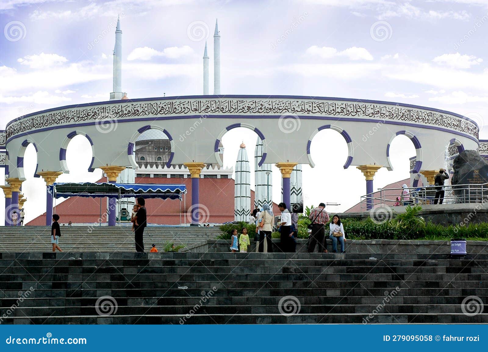 View of the Courtyard of the Great Mosque of Semarang Editorial Stock ...