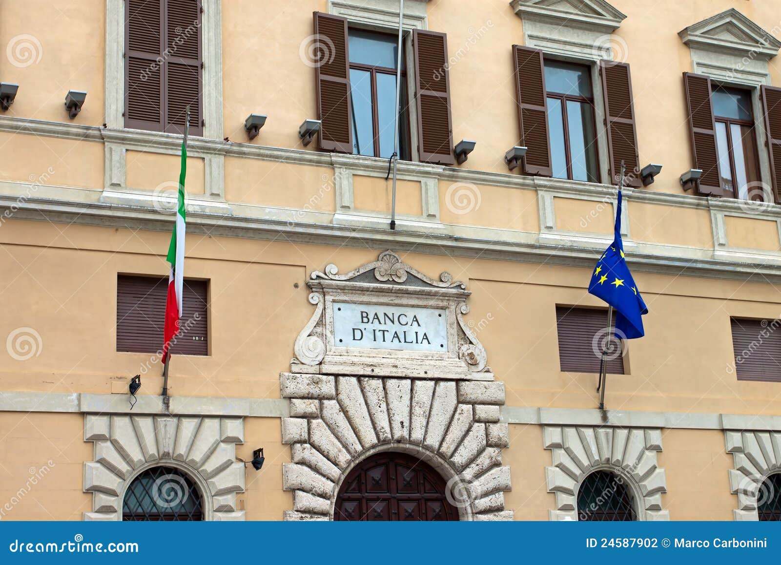 Bank Of Italy , Banca D`Italia, Logo Editorial Image | CartoonDealer ...