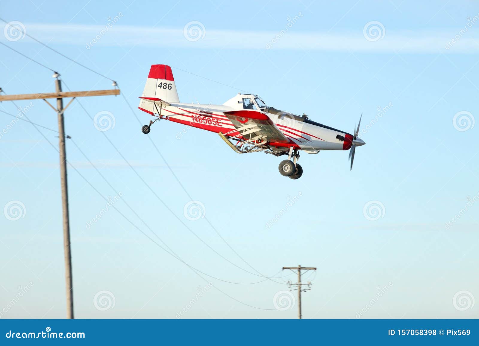 A Crop Dusting Aircraft Early in the Morning. Editorial Stock Photo ...
