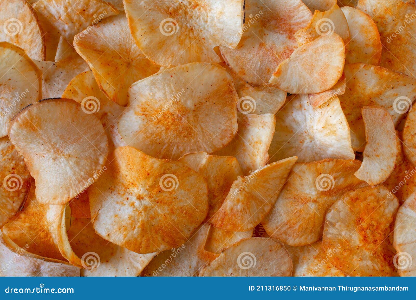 View of Crunchy Tapioca Chips Which is a Famous Indian Savory. Crispy ...