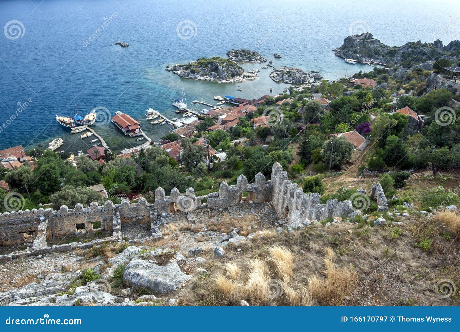 Fortress Simena Kalesi In The Kekova Islands. Near Antalya, Turkey ... Fortress Simena Kalesi In The Kekova Islands. Near Antalya, Turkey ...
