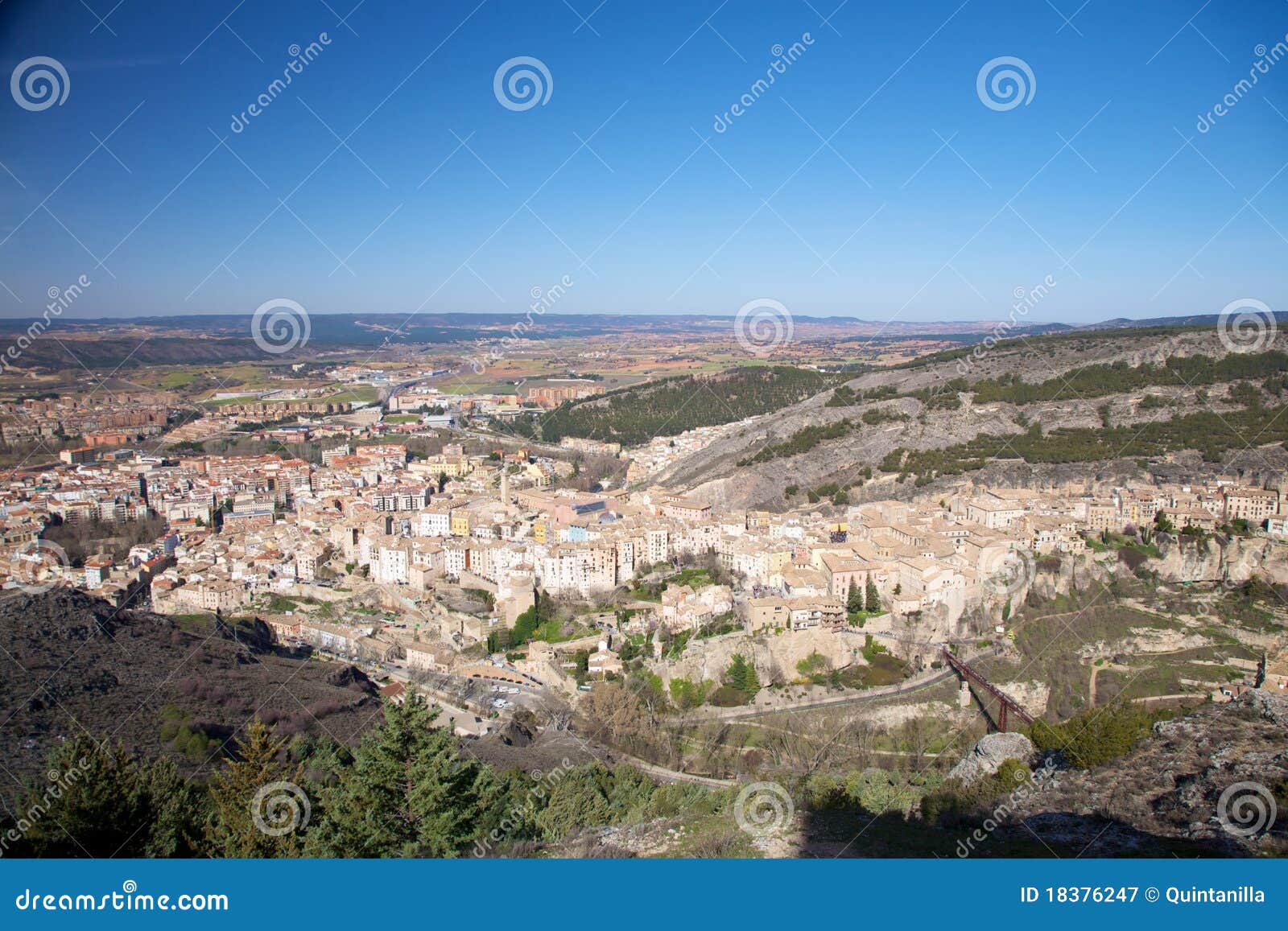 View of Cuenca city stock image. Image of nature, city - 18376247