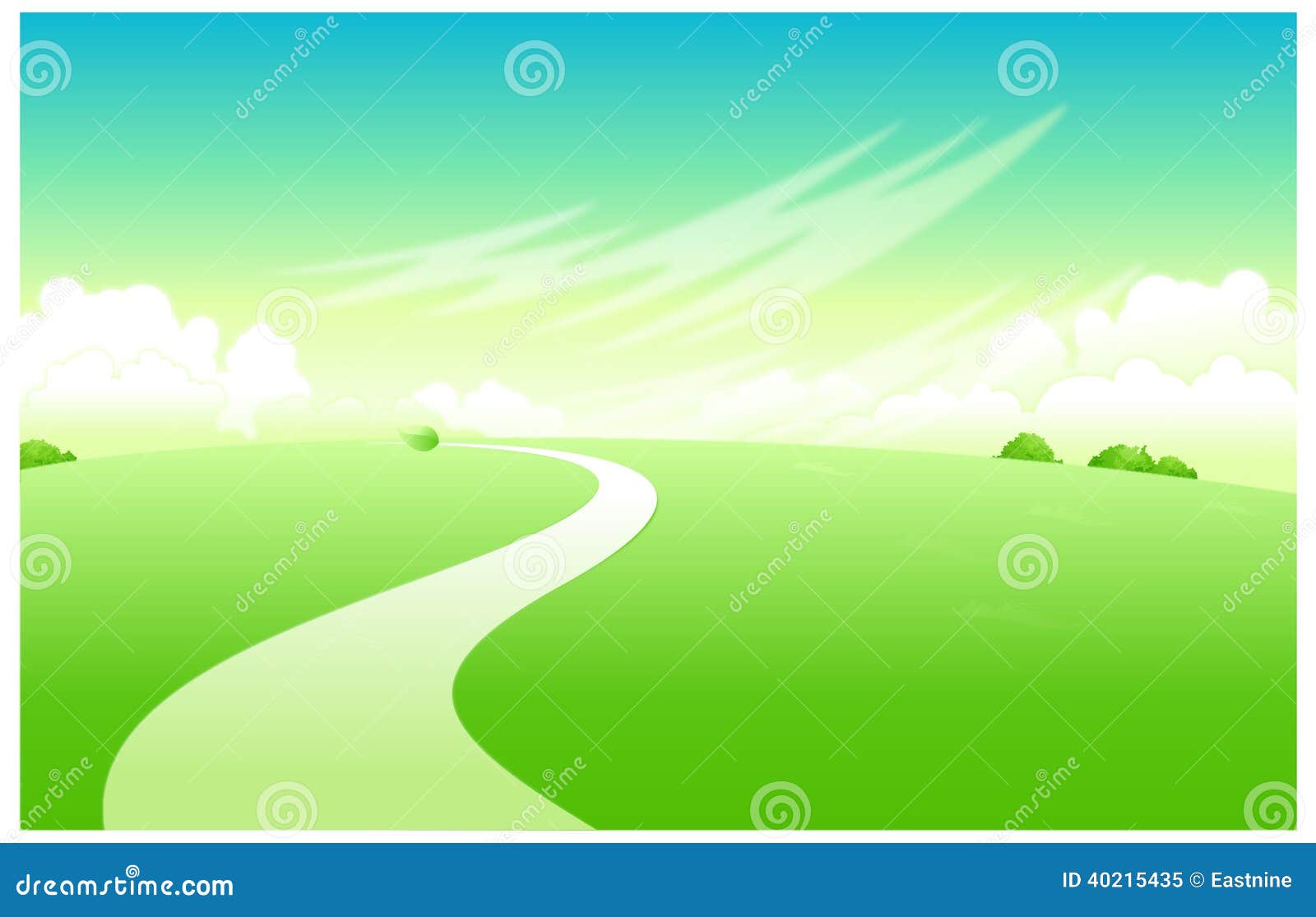 The view of Curved path stock illustration. Illustration of computer ...