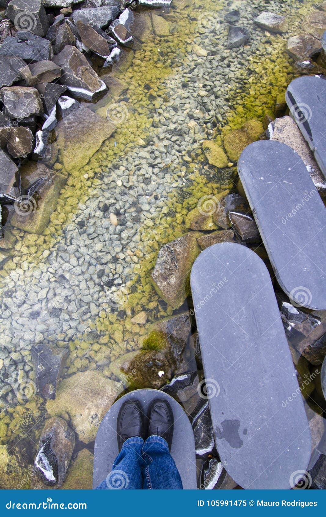 Step-by-step stone road stock image. Image of urban - 105991475