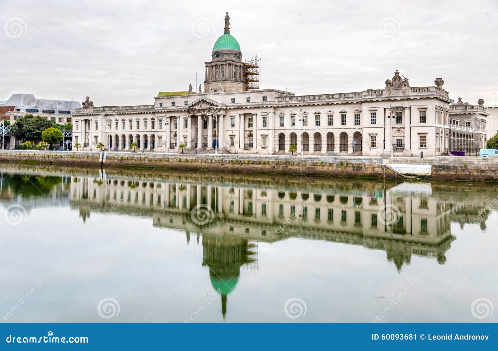 View of the Custom House, a Neoclassical Building Stock Image - Image ...