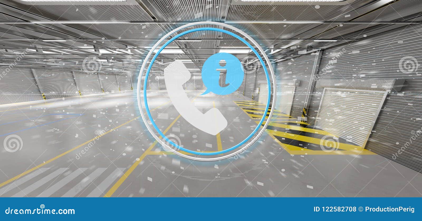 Customer Service Concept on a Warehouse Background 3d Rendering Stock ...