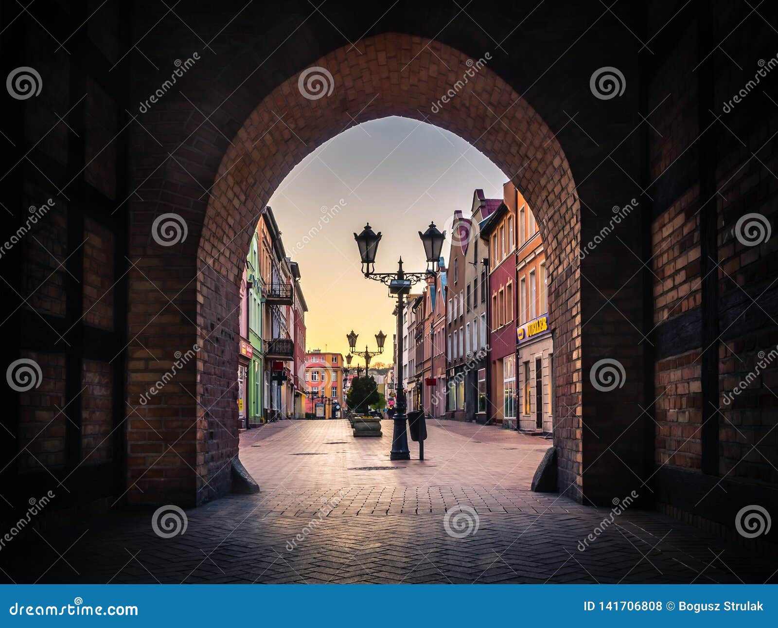 View from Czluchowska Gate in Chojnice, Poland Editorial Stock Photo ...