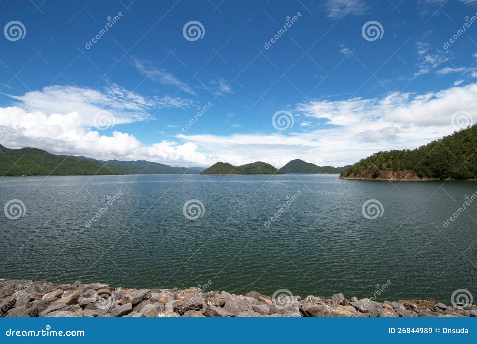View from dam crest stock image. Image of national, scenic - 26844989