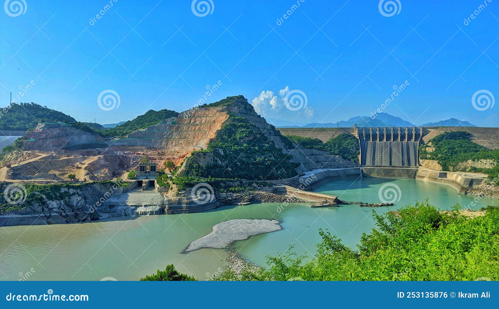 View of Dam s spellways stock photo. Image of coast - 253135876