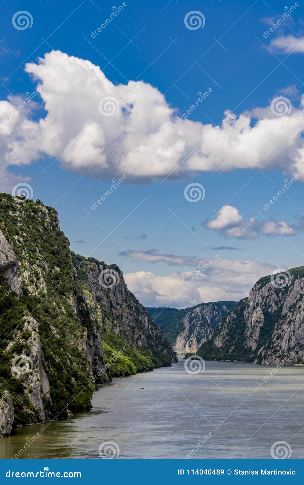 Danube Gorge at Djerdap in Serbia Stock Image - Image of cliff, rock ...