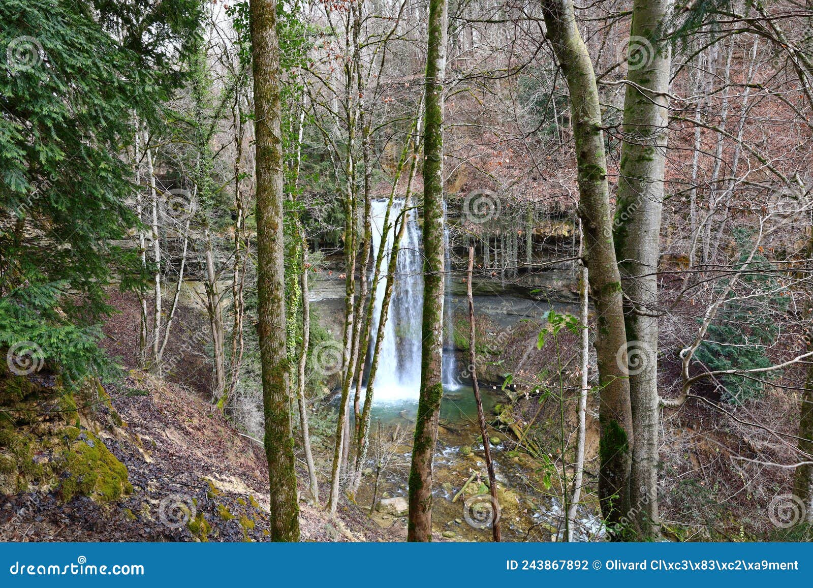 View of the Dard Waterfall stock photo. Image of view - 243867892