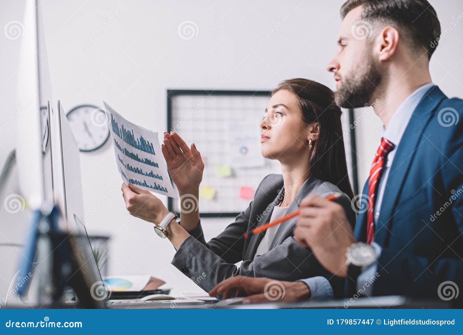 View of Data Analysts Using Charts while Assessing Risk in Office Stock ...