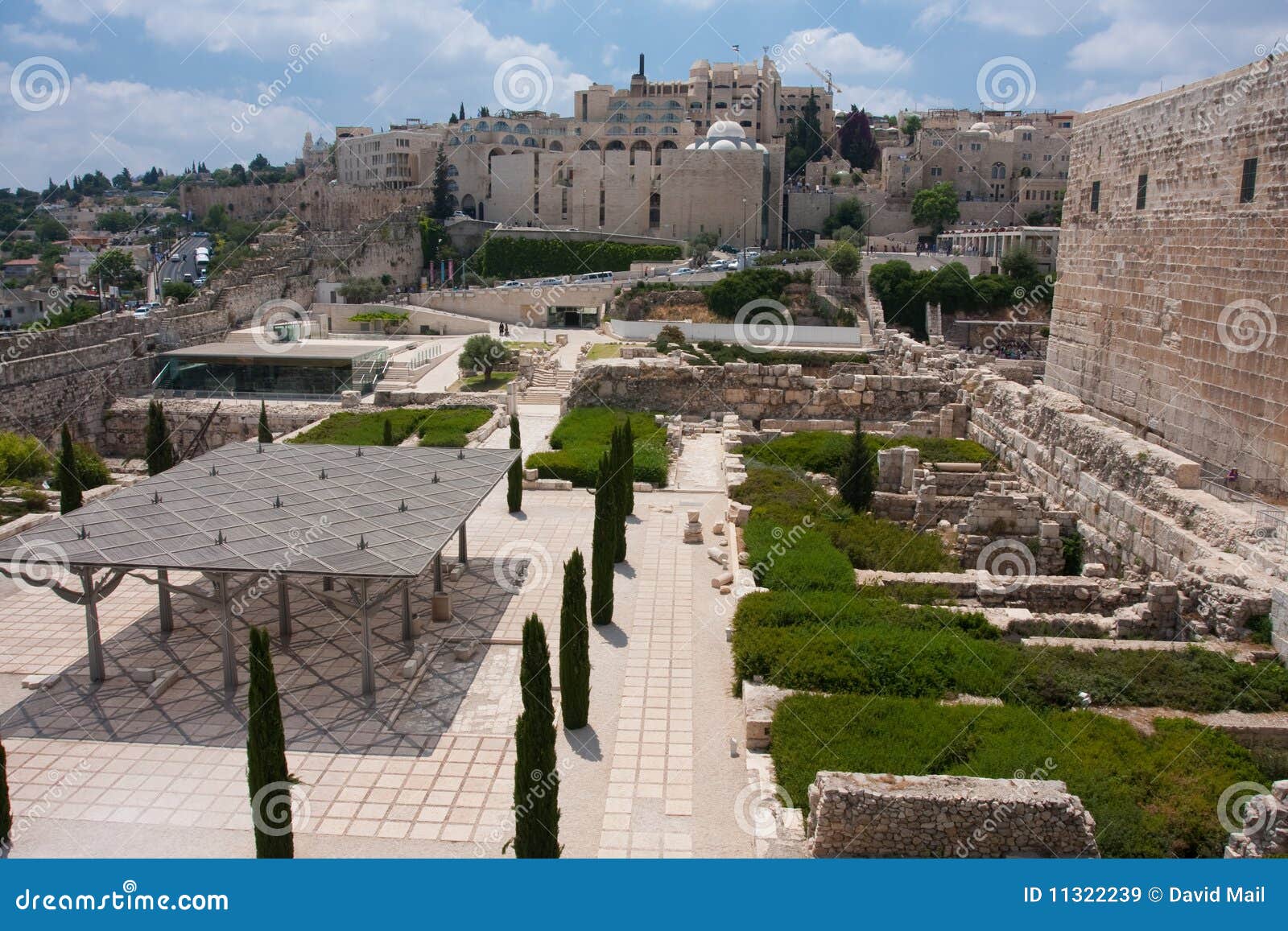View of Davidson Center, Temple Mount Jerusalem Stock Image - Image of ...
