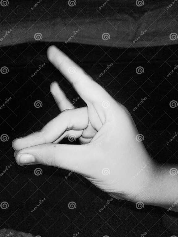 View of a Deer by Fingers Formation Stock Image - Image of formation ...