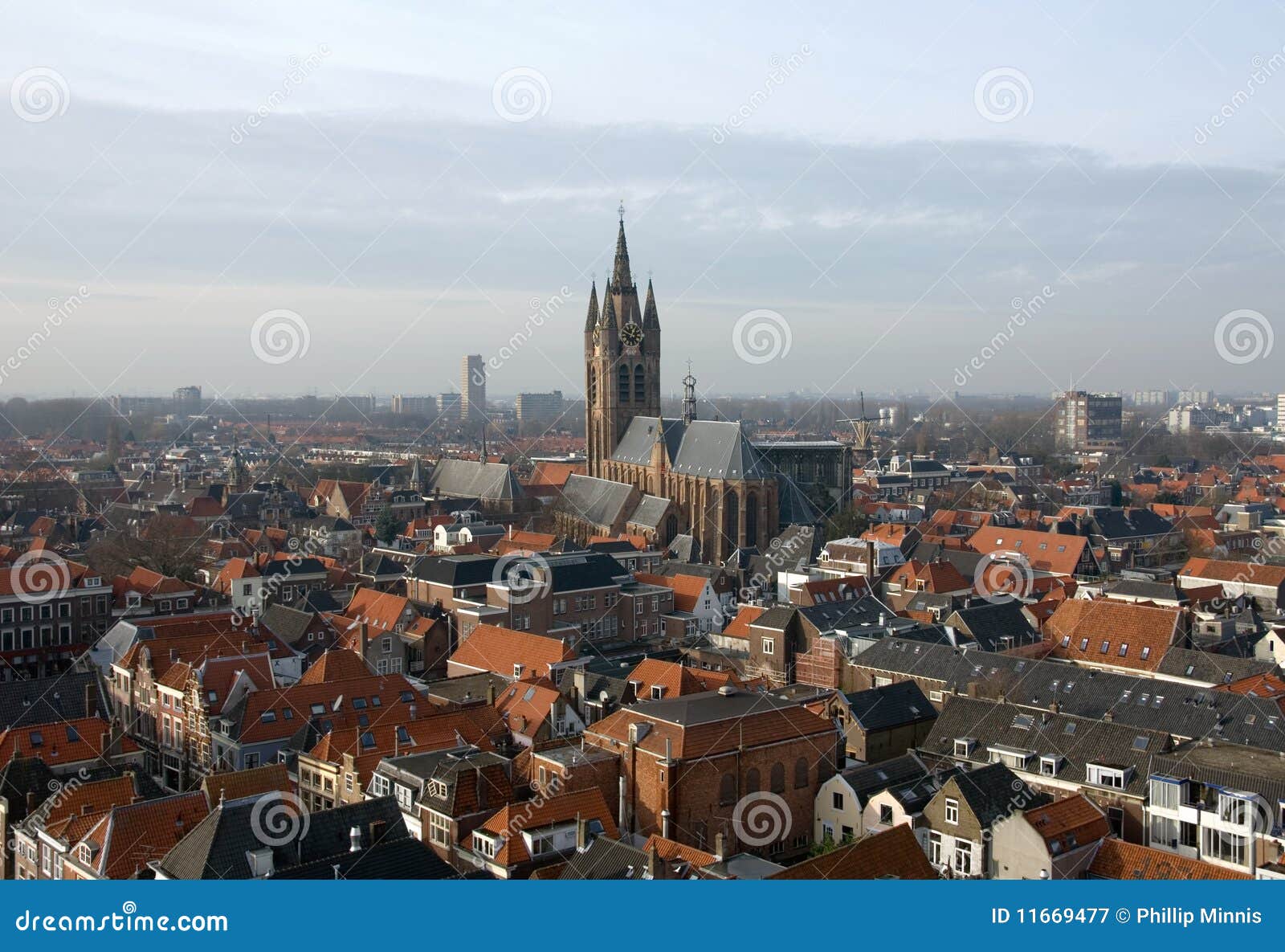 View of Delft stock image. Image of horizon, skyline - 11669477