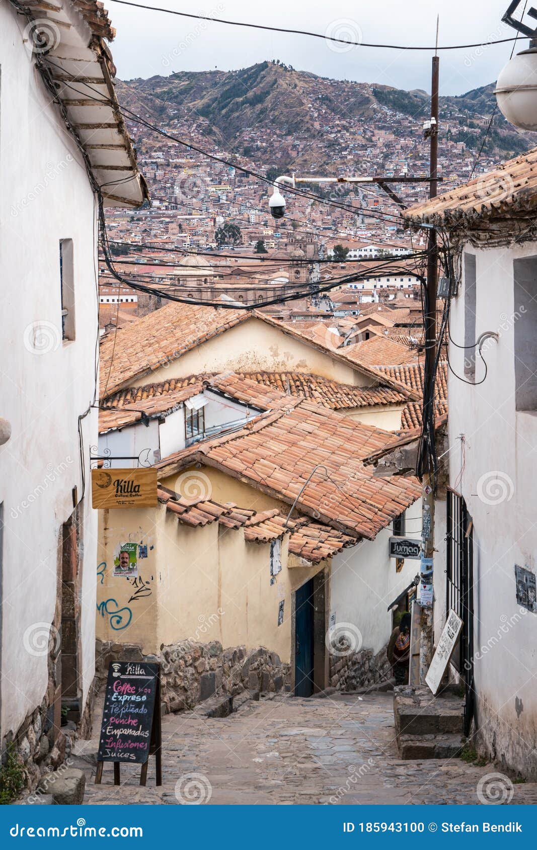 Densely Built Streets of Cusco Editorial Image - Image of america ...