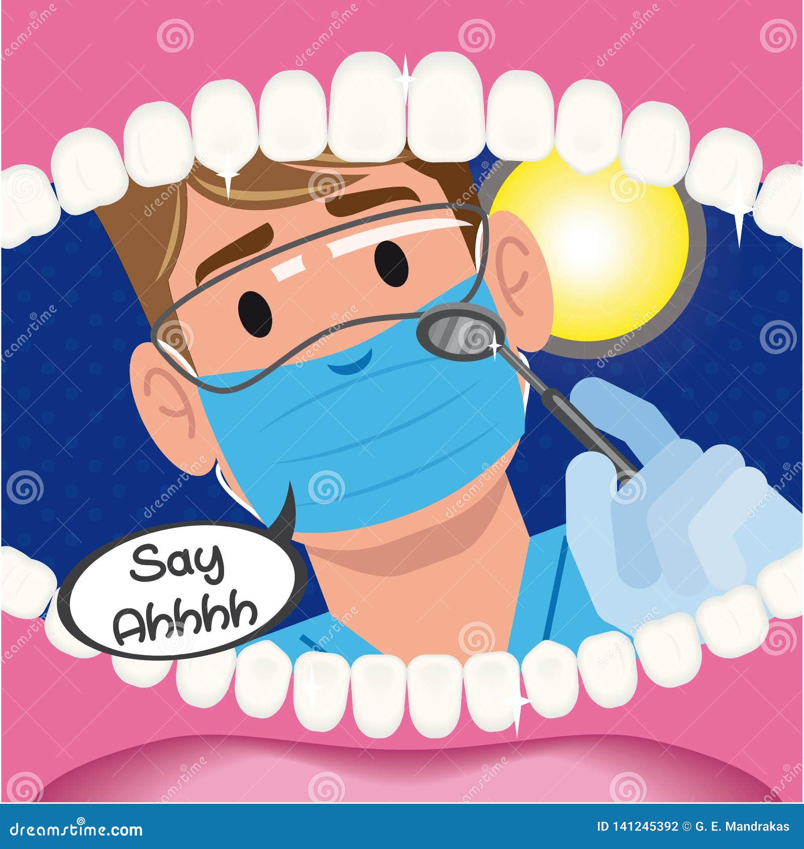 Cartoon Dentist Inside Mouth Stock Illustrations – 30 Cartoon Dentist ...