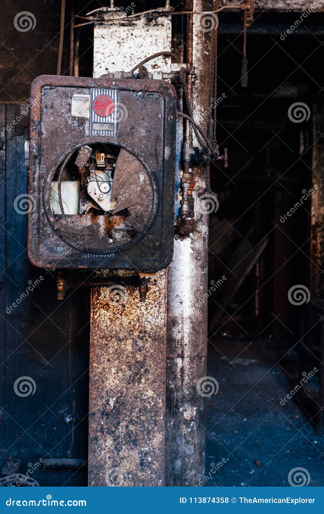 Derelict Control Panel - Abandoned Old Crow Distillery - Kentucky ...