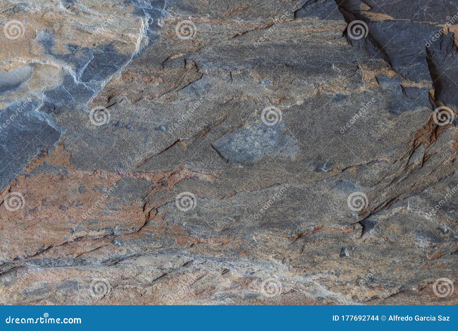 Detail View of Slate Rock Texture Stock Photo - Image of stone, mineral ...