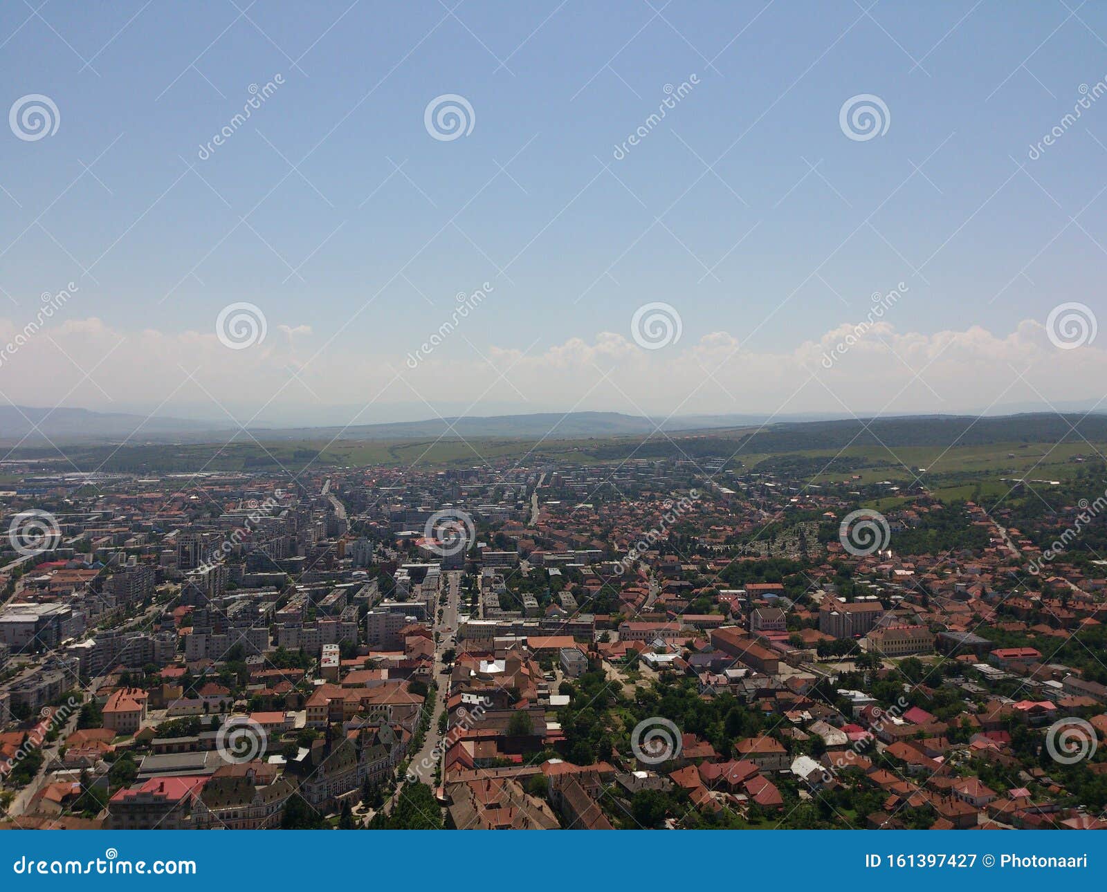 View of Deva City, Romania, from the Citadel Stock Image - Image of ...