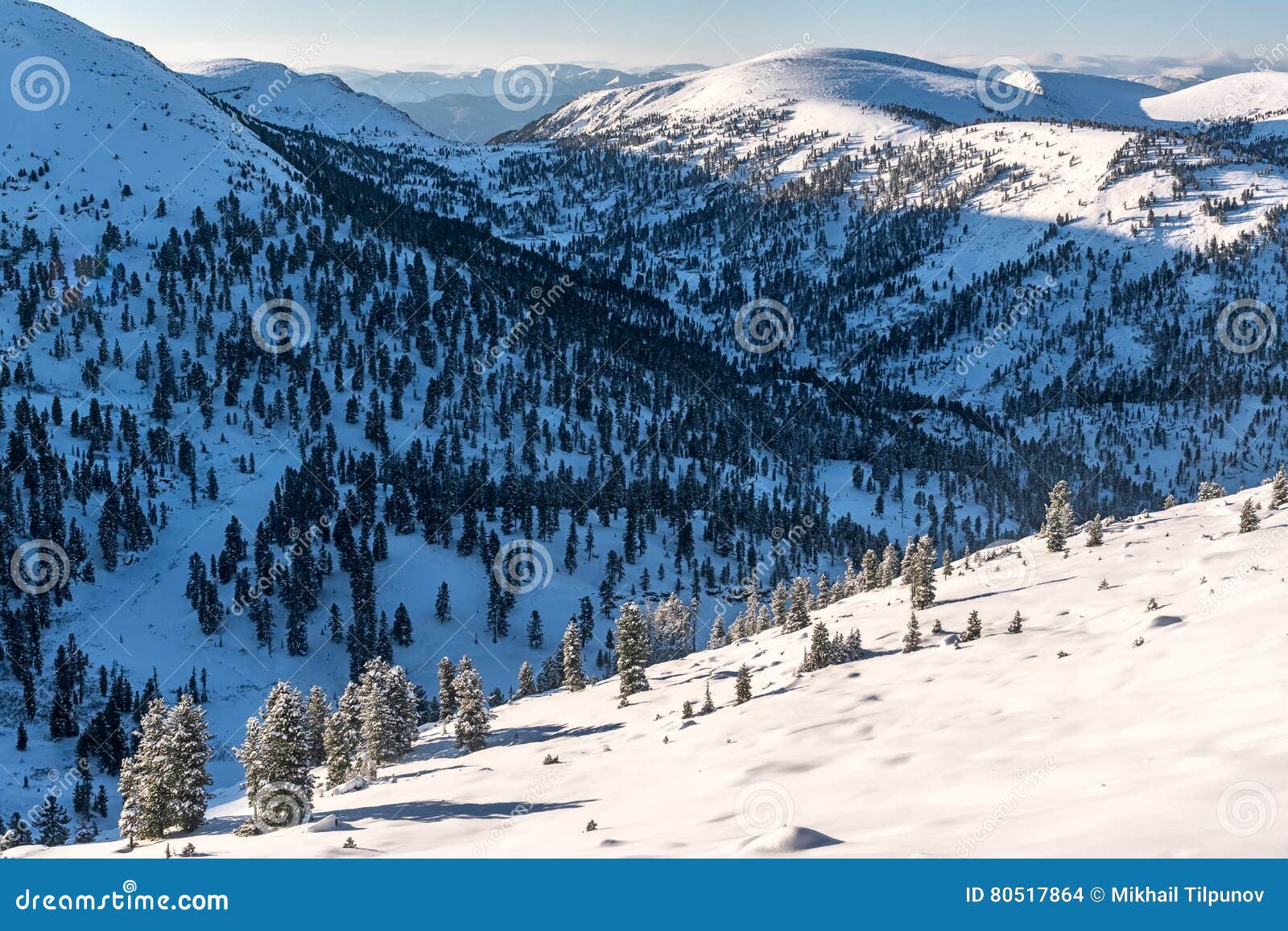 View of the Devil`s Gate Pass in the Khamar-Daban Mountains, Siberian ...