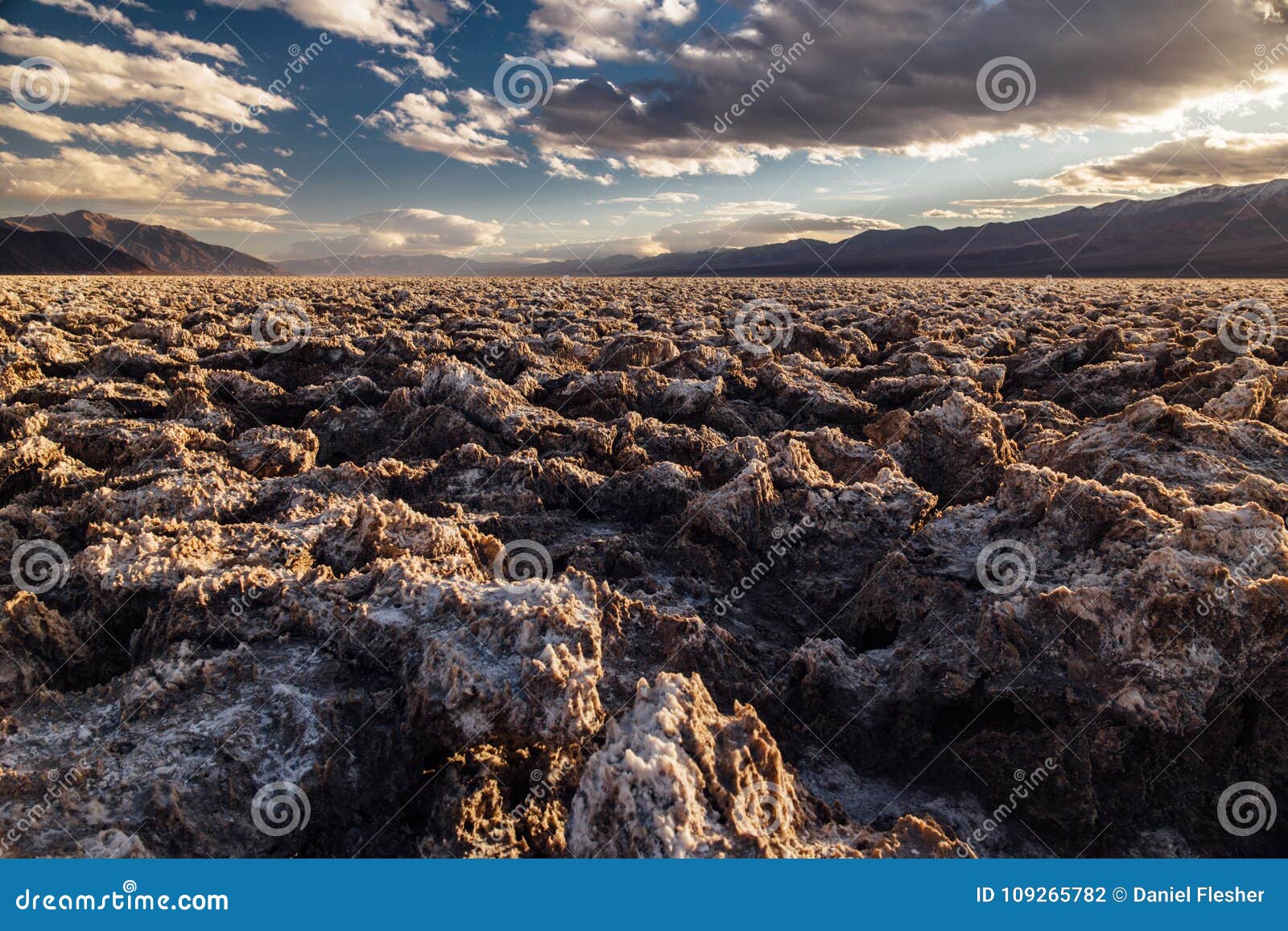 Devils Golf Course in Death Valley National Park Stock Photo - Image of ...