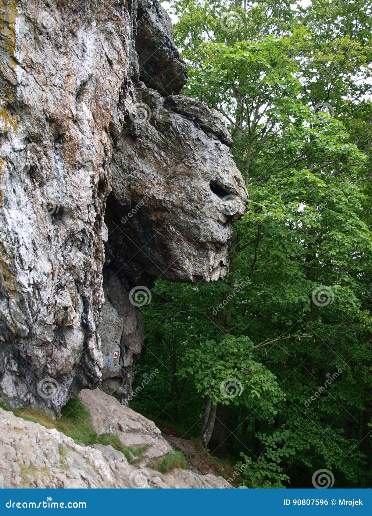 A View of the Devil`s Head in the Rock. Stock Photo - Image of ...