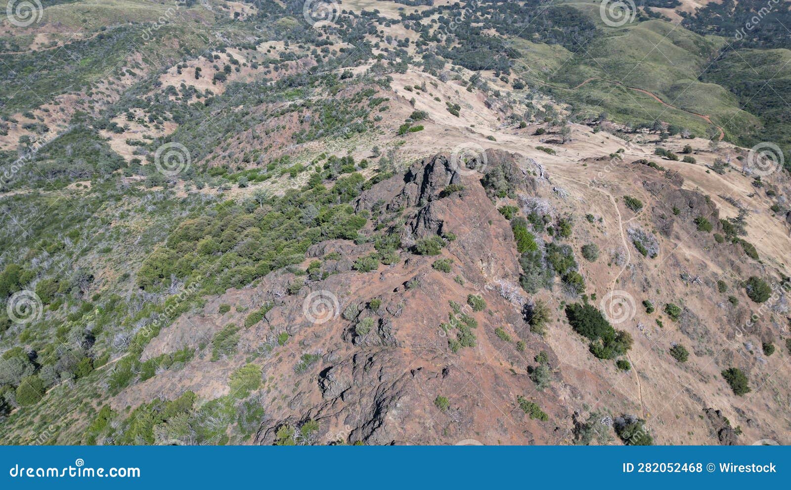 View of Devils Pulpit Mount Diablo Mountain Range, with the Peak ...