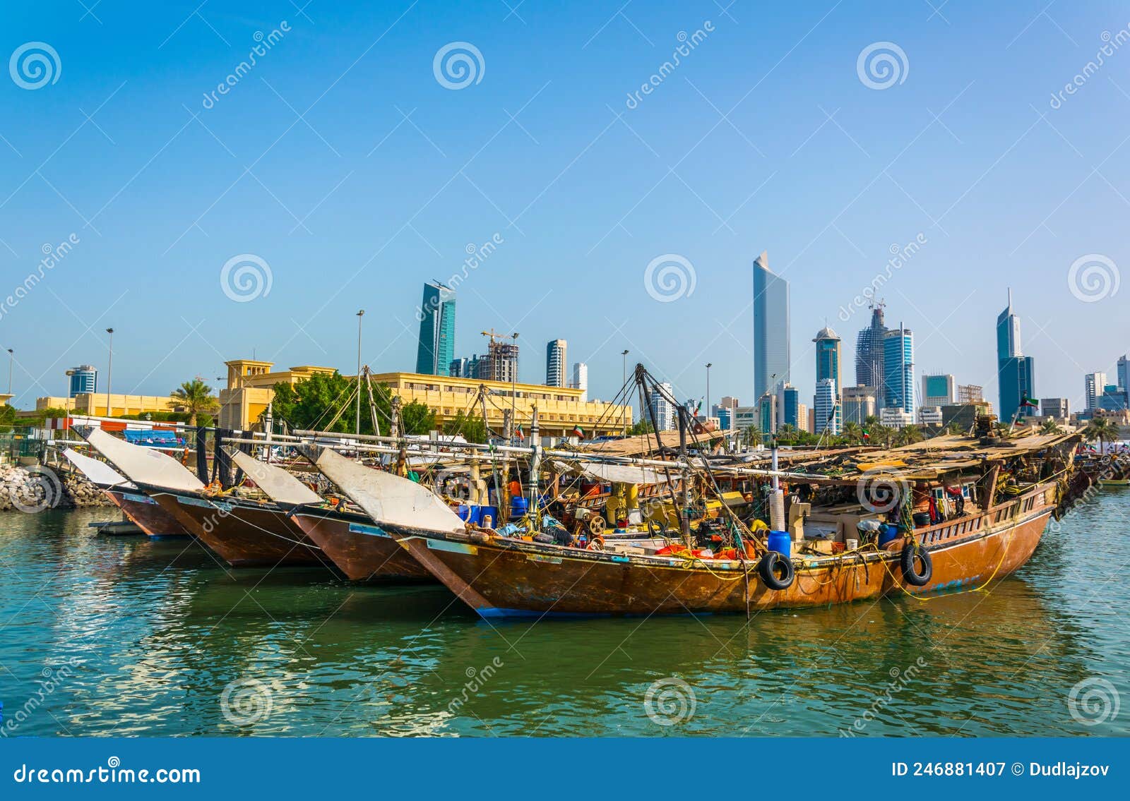 View of a Dhow Port in Kuwait....IMAGE Editorial Photography - Image of ...