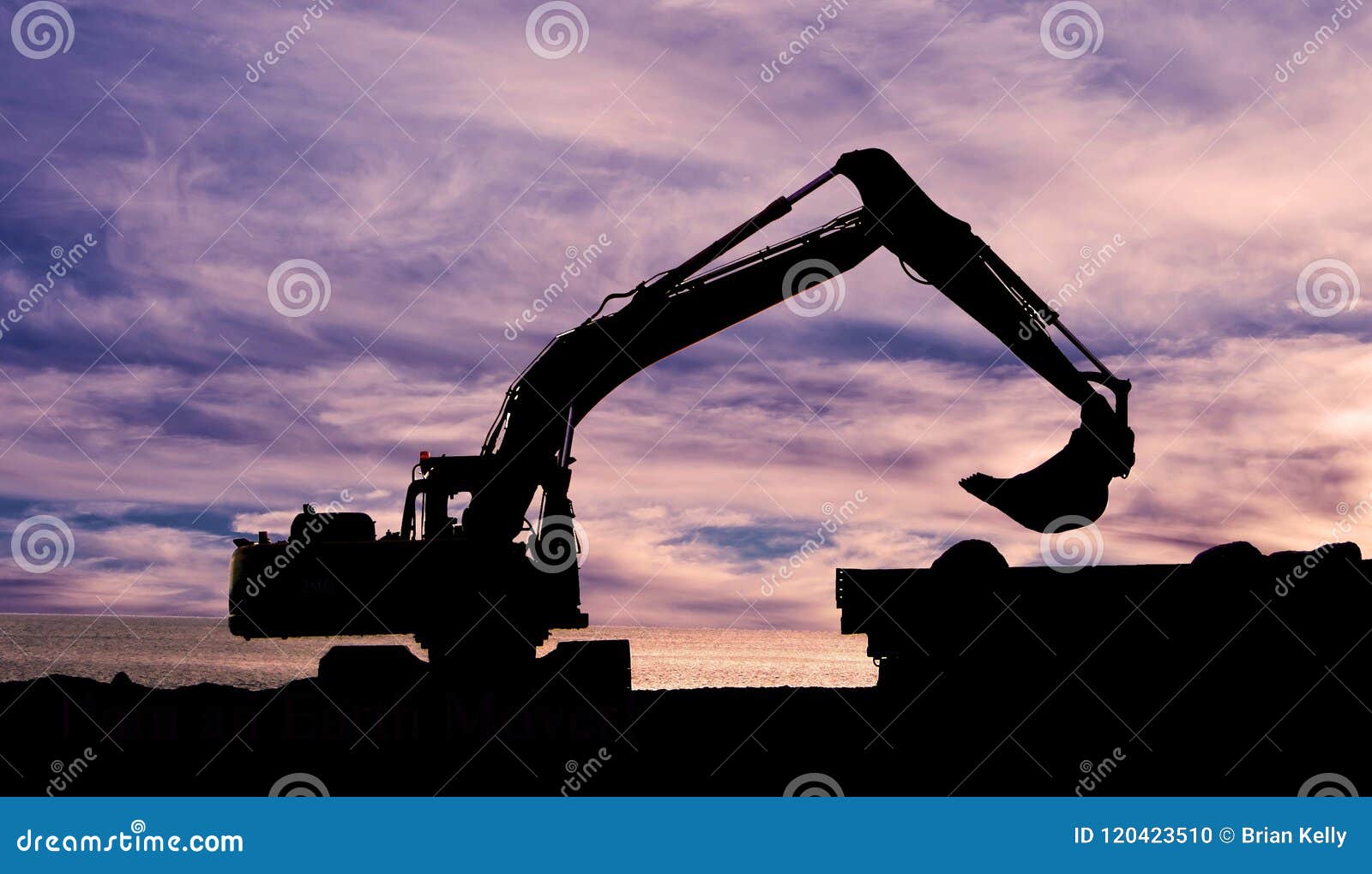 Construction at Sunset stock photo. Image of sunset - 120423510