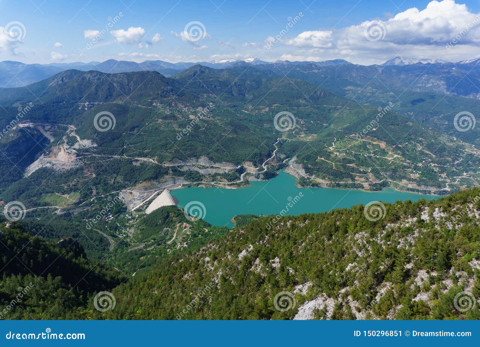 View of the Dim Cayi Reservoir Stock Image - Image of lake, alanya ...