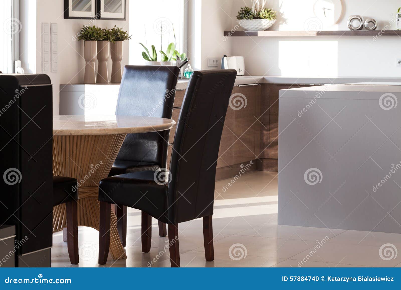 View of dining hall stock photo. Image of residence, kitchen - 57884740