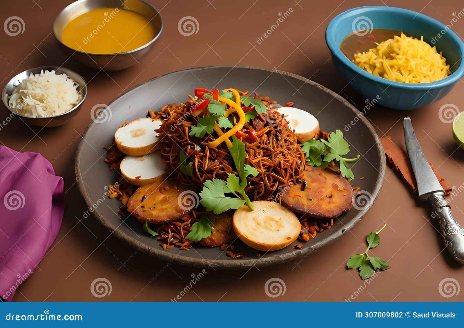 A View of a Dining Table with Full of Different Types of Delicious ...
